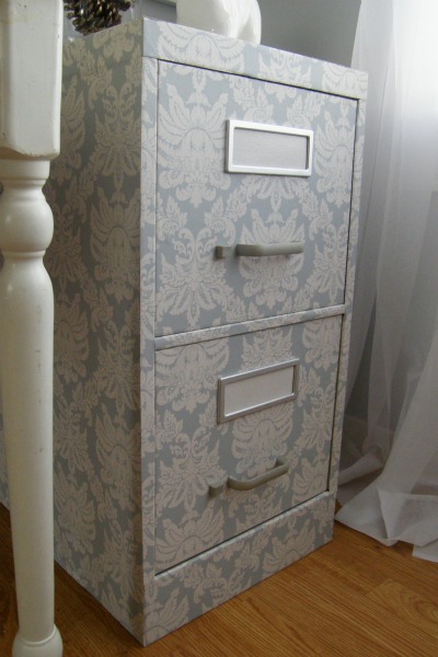 Wallpaper your filing cabinet | Filing cabinet, Home office furniture ...