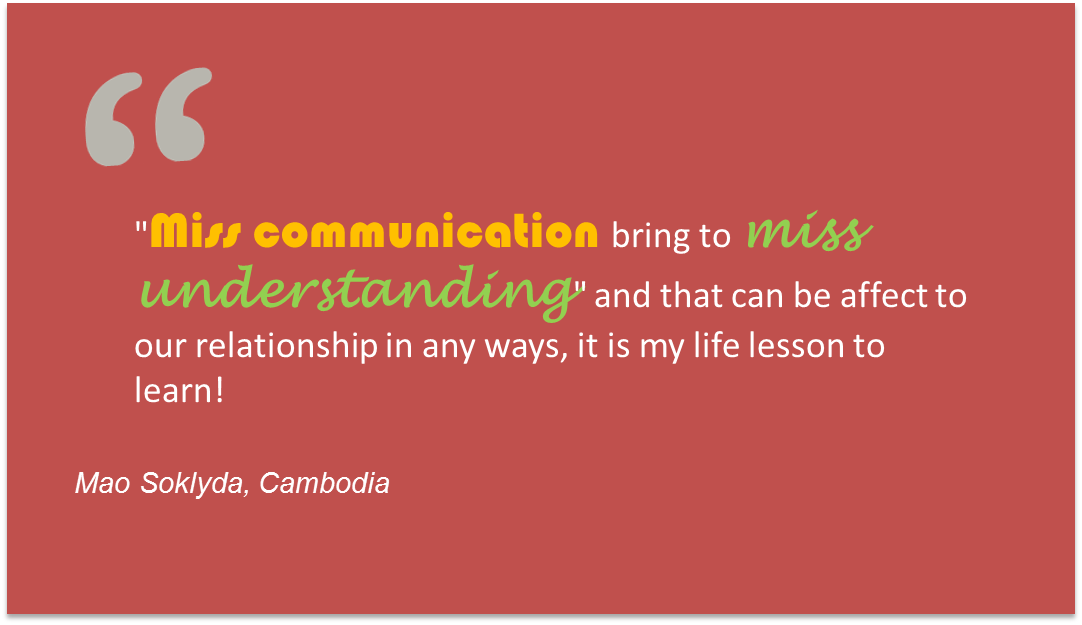 We can't understand each other: Miss Communication, Miss Understanding