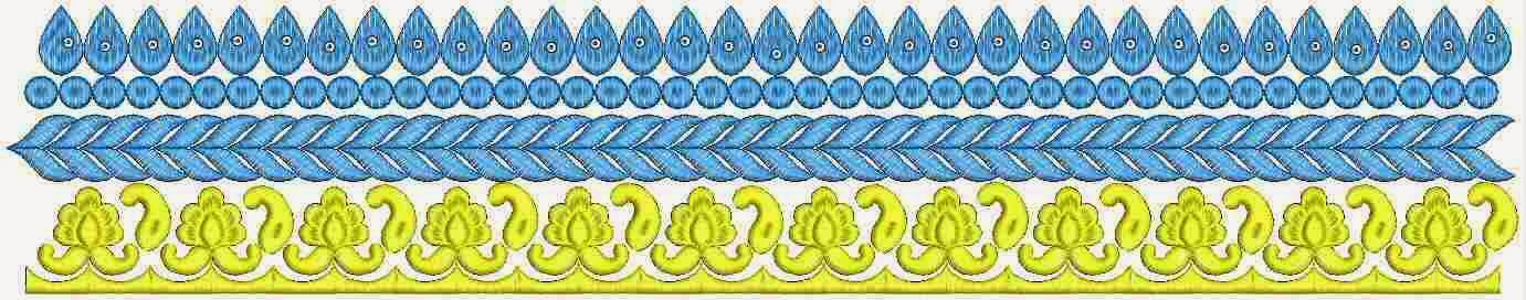 EmbDesignTube: Trendy Lace Border Designs