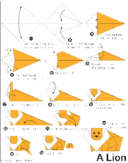 Como fazer Origami: Leão
