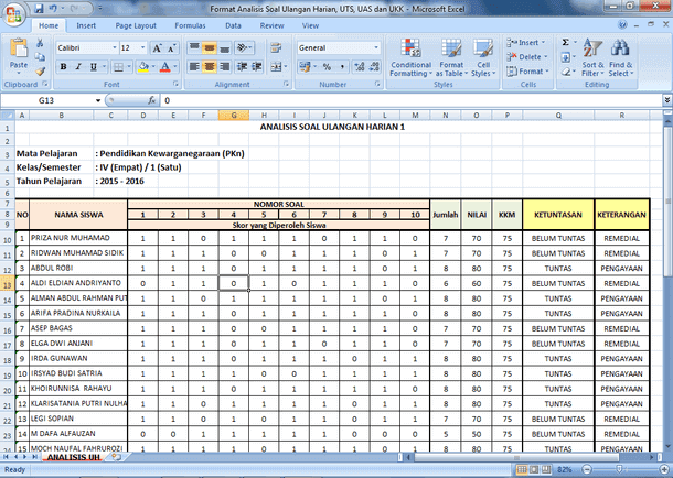 Terbaru 37+ Contoh Format Soal Ulangan Harian