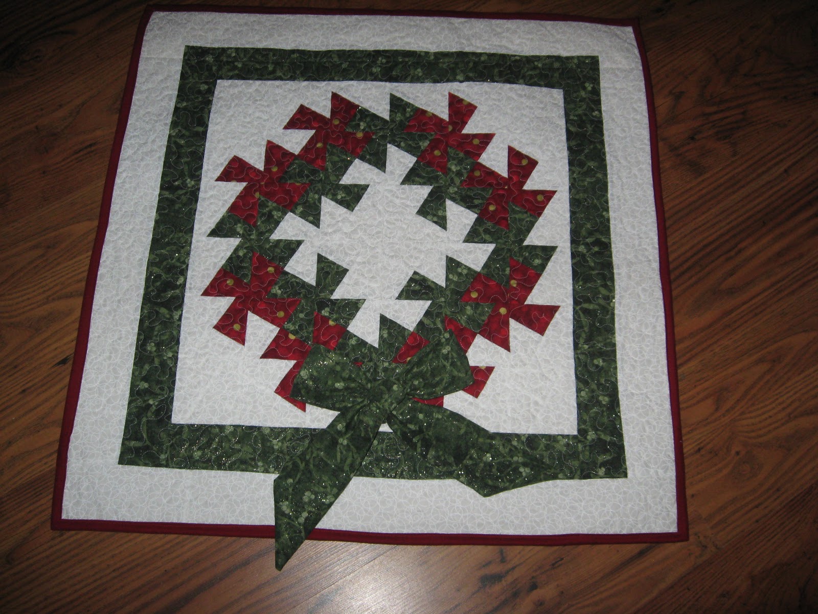 California Quilting: "lil" twister wreaths on parade