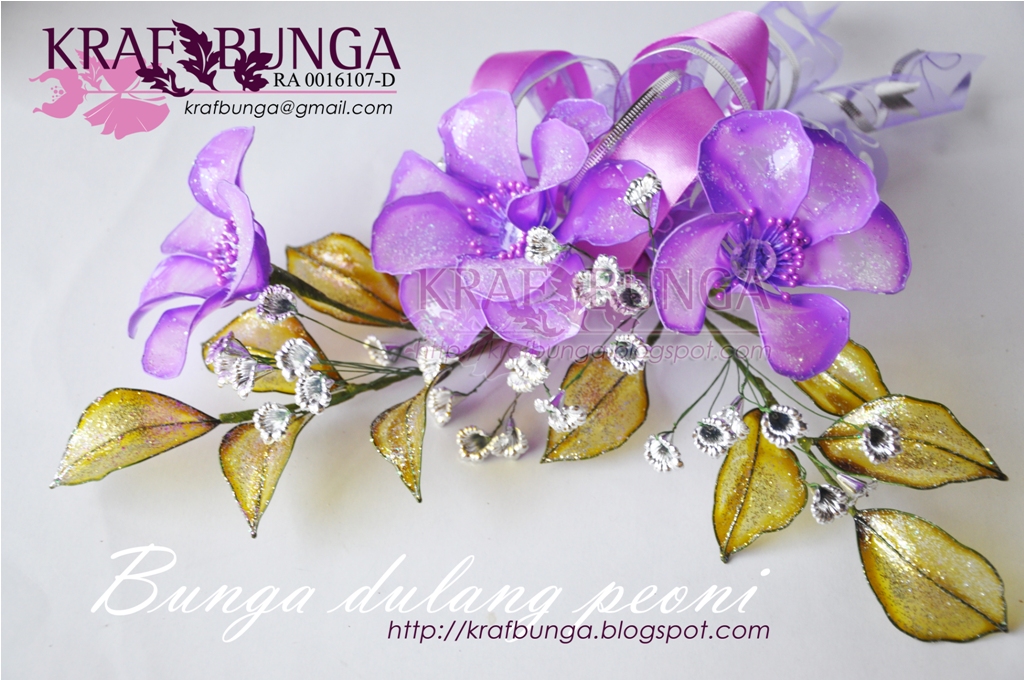 krafbunga: bunga dulang peoni light purple