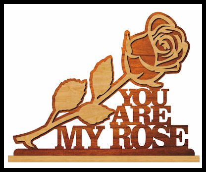 Scrollsaw Workshop: You Are My Rose Scroll Saw Pattern.