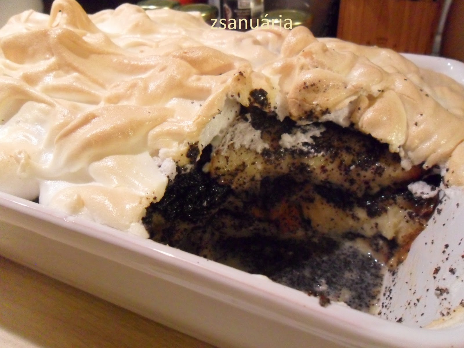 Zsanuária: Magyaros krumplileves és habos mákos guba...finom és ...