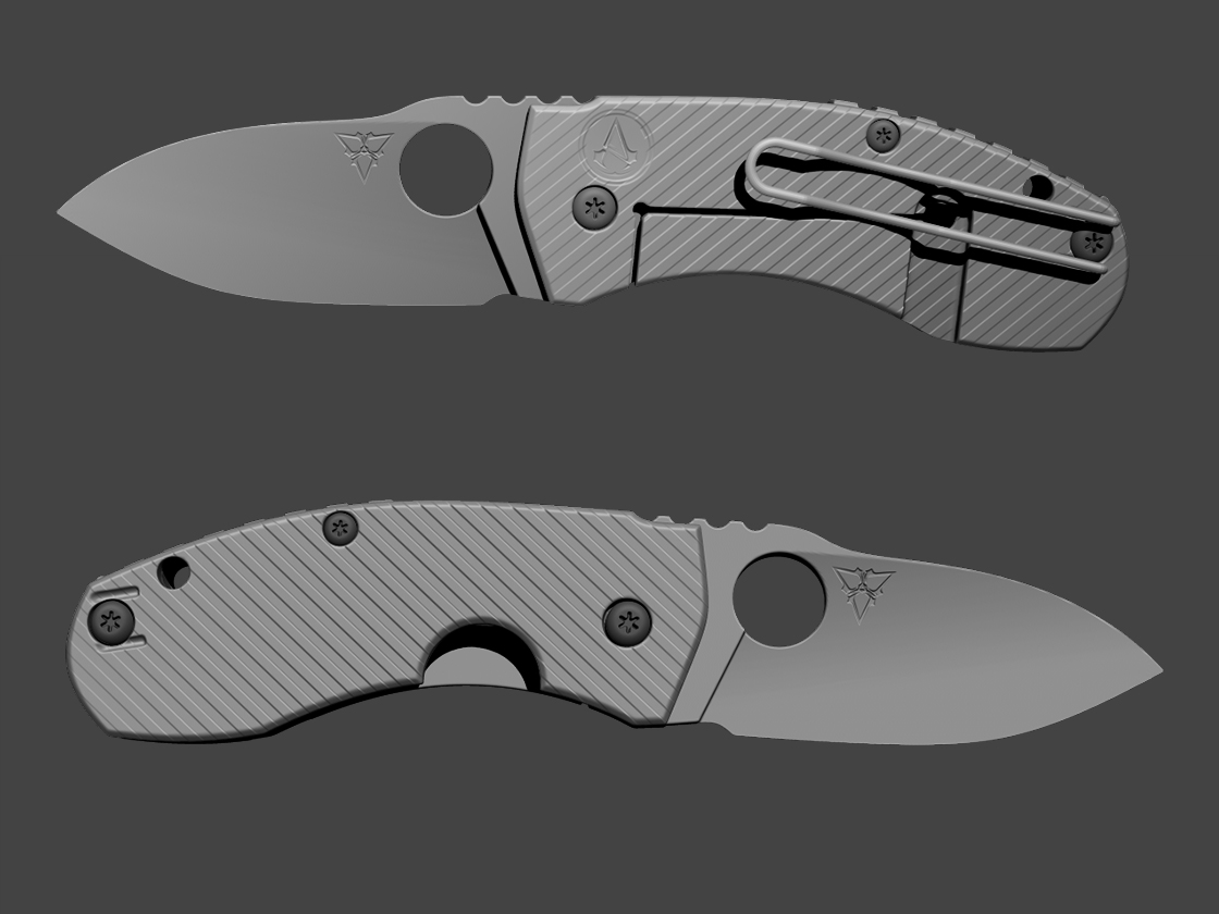 Matthew Trupiano FIEA Art Blog: Fusion 360 Knife Retopo And Paint