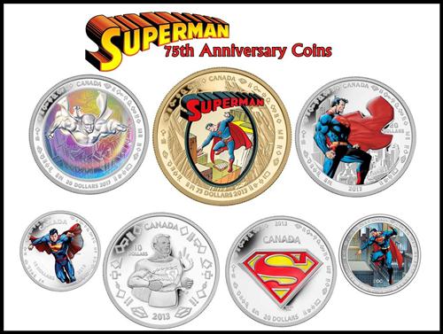 Royal Canadian Mint Superman 75th Anniversary coins | Lunaticg Coin