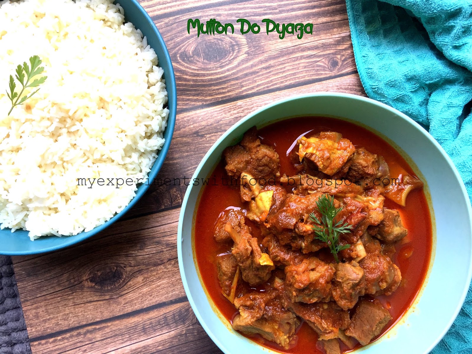 My Experiments With Food: Mutton Do Pyaza/ Mutton in Onion Gravy