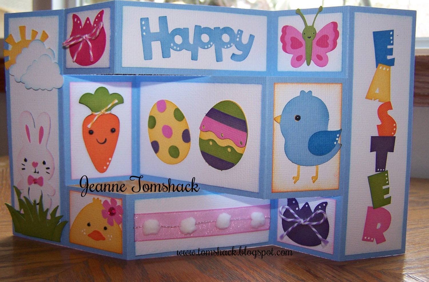 Creative Bliss: Happy Easter Trifold Card