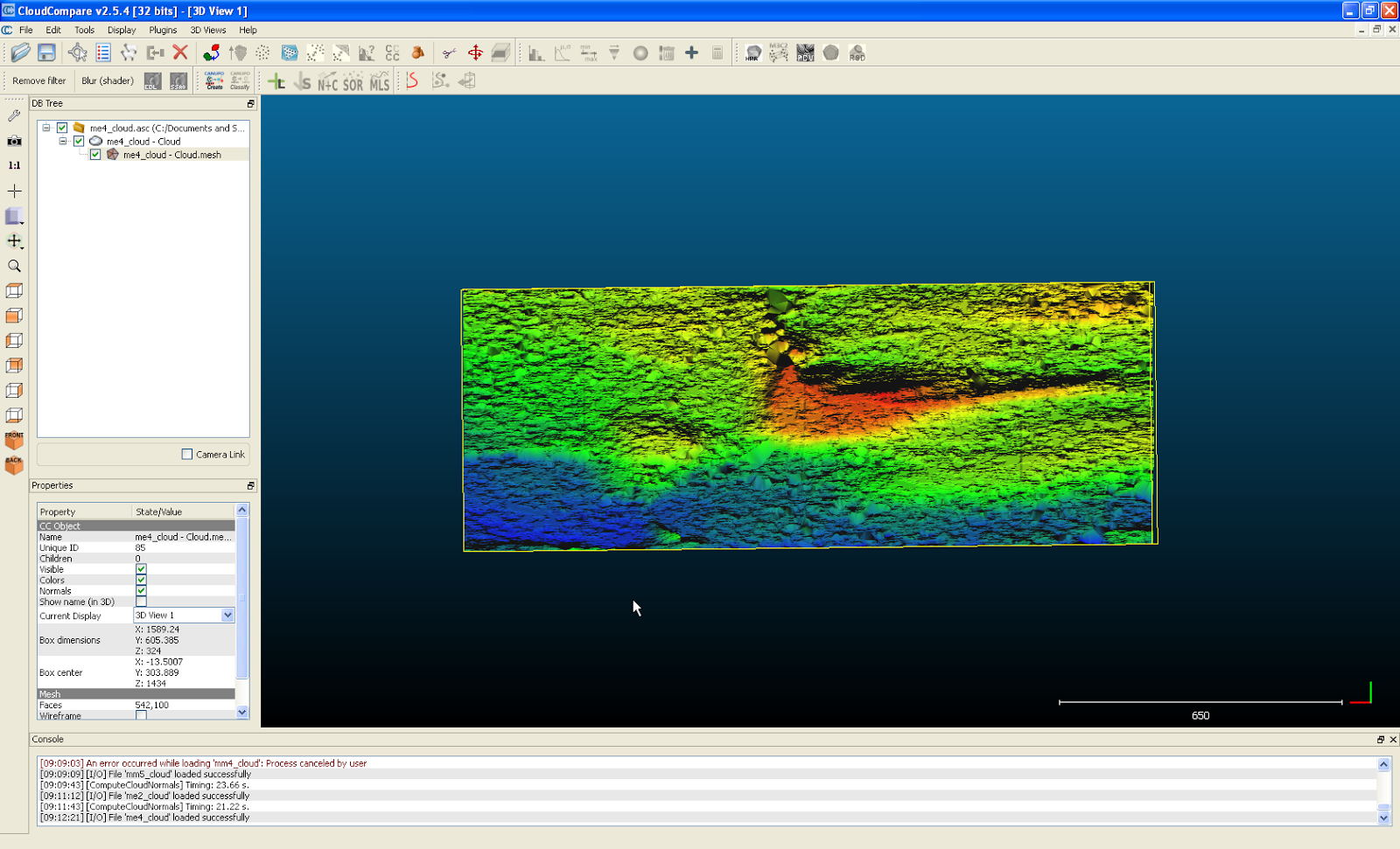 DHOB (IU5SGN): PointCloud e Mesh con CloudCompare e Meshlab