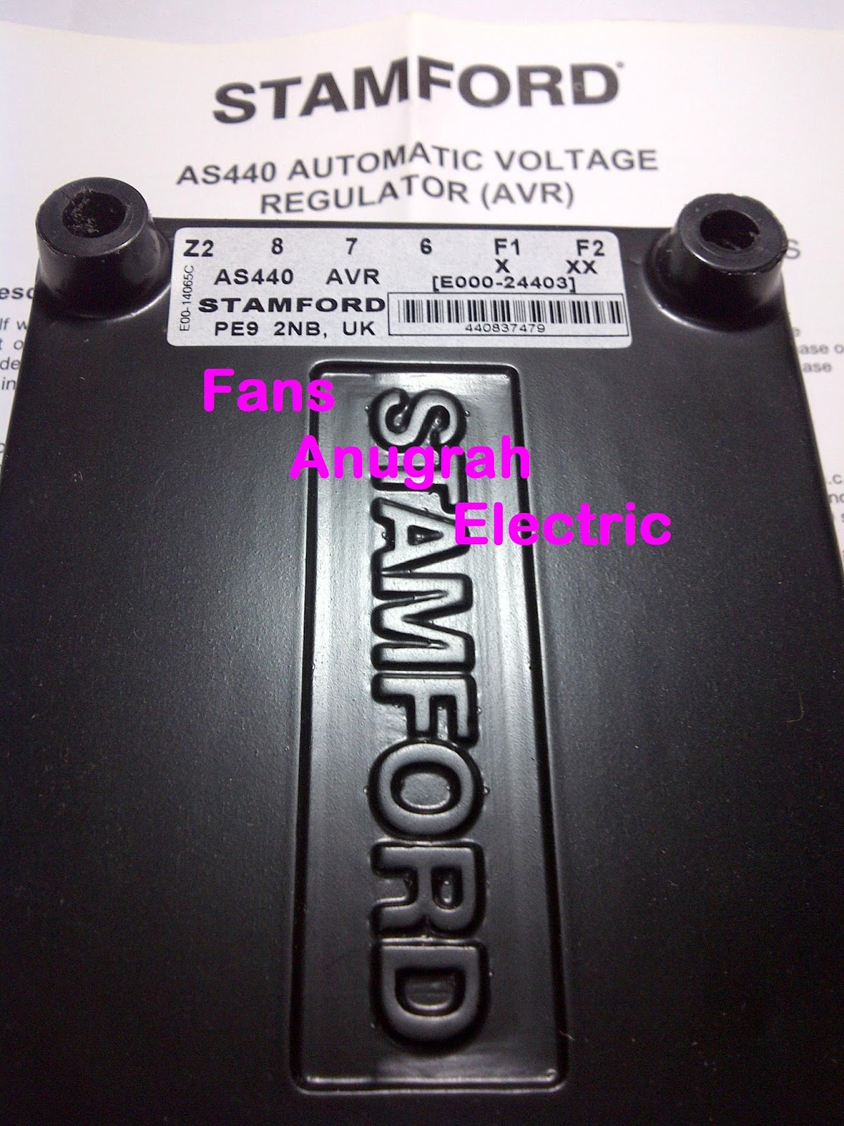 Fans Anugrah Electric 2: Jual / Sell AVR Stamford MX341, • AS480 ...