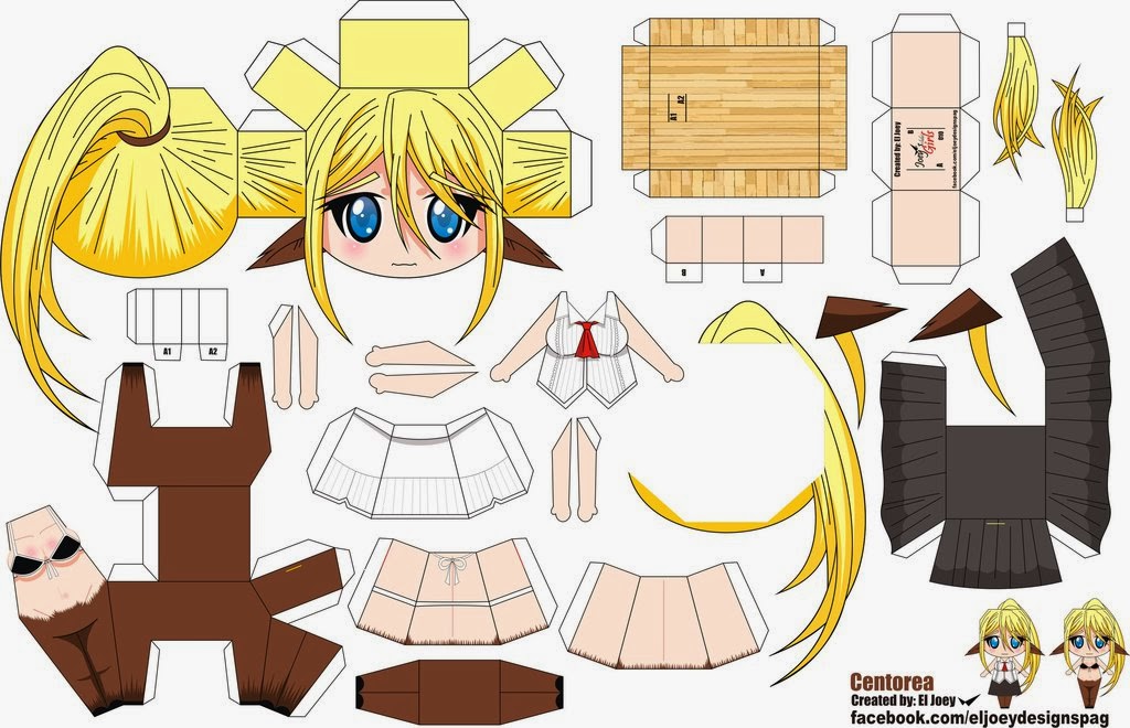 Papercraft Chibi Character Anime - Paper Replica