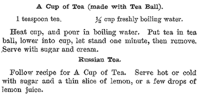 Kitchen Historic: Russian Tea (1904)
