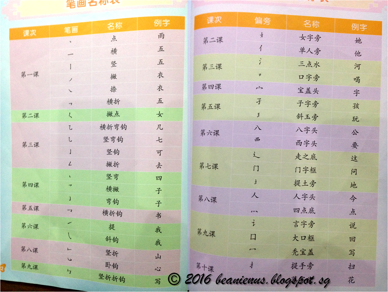 Beanie N Us!: Primary One: Learning about the Chinese Curriculum