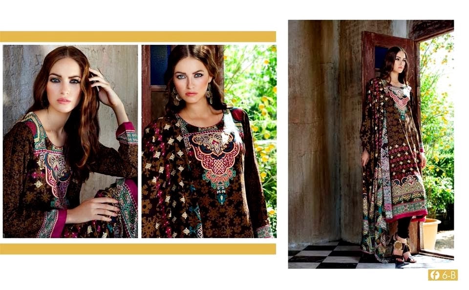 Best Linen Dress for Girls by Firdous | Firdous Viscose Collection 2014 ...
