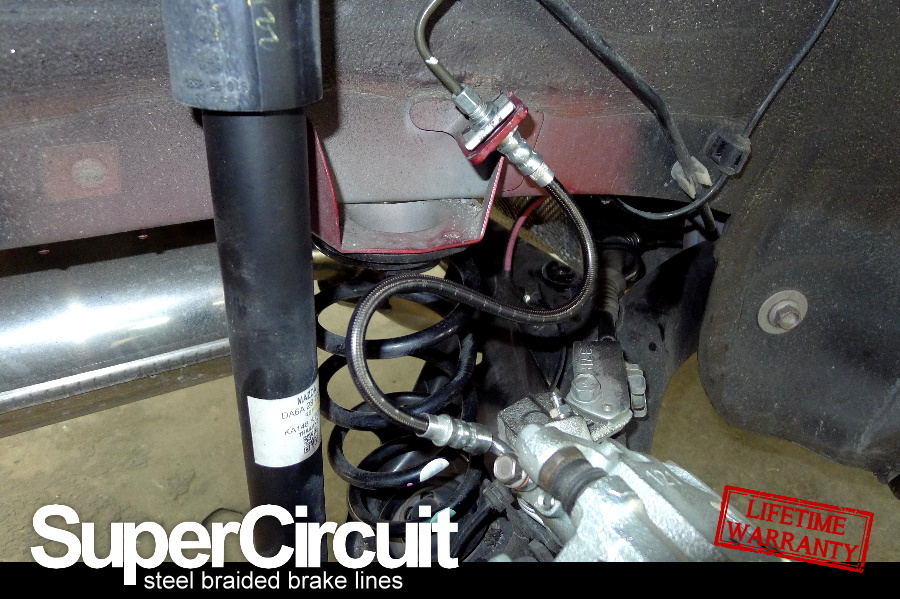 SUPERCIRCUIT Steel Braided Brake Lines: Mazda2 Steel Braided Brake Lines