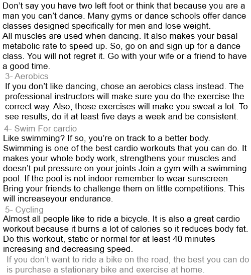 The Truth About - men cardio workouts | Improve The body | Men