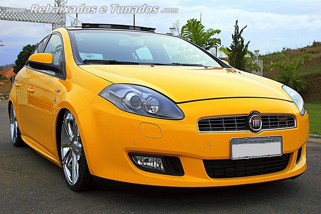 Fiat Bravo tuning muito rebaixado com suspensão a ar - Rebaixados e Tunados