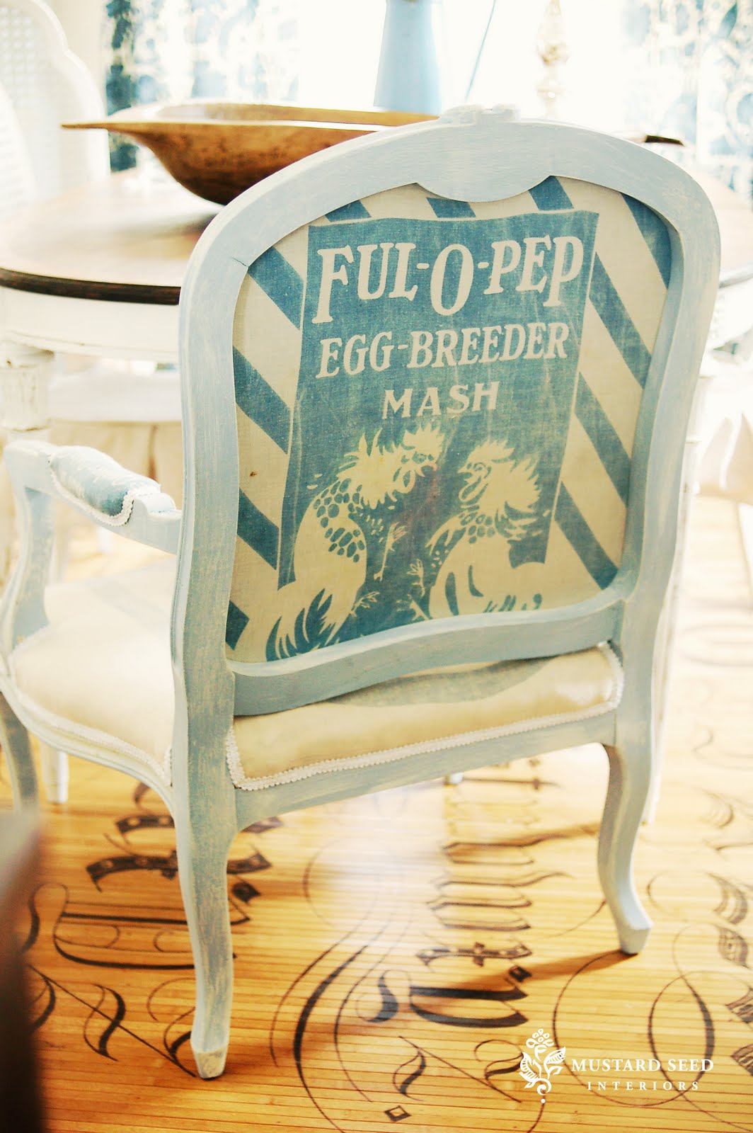 Feed Sack Chair & Finds | Miss Mustard Seed