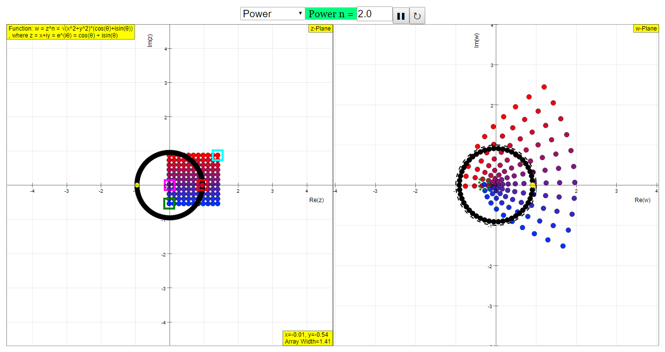 Conformal Mapping JavaScript Simulation Applet HTML5 - zonebahama Conformal Mapping JavaScript Simulation Applet HTML5 - zonebahama