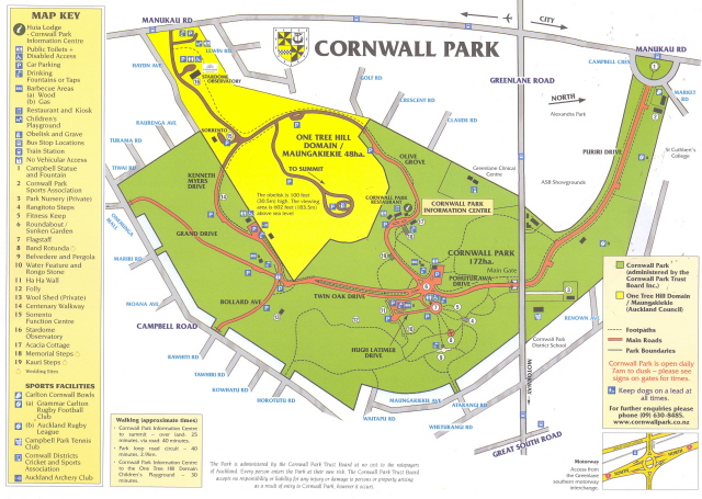 Vivre Auckland: One Tree Hill Domain / Maungakiekie - Volcan repère d ...