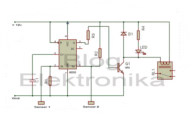 Rangkaian Saklar Sentuh Menggunakan Ic 555 Blog Elektronika