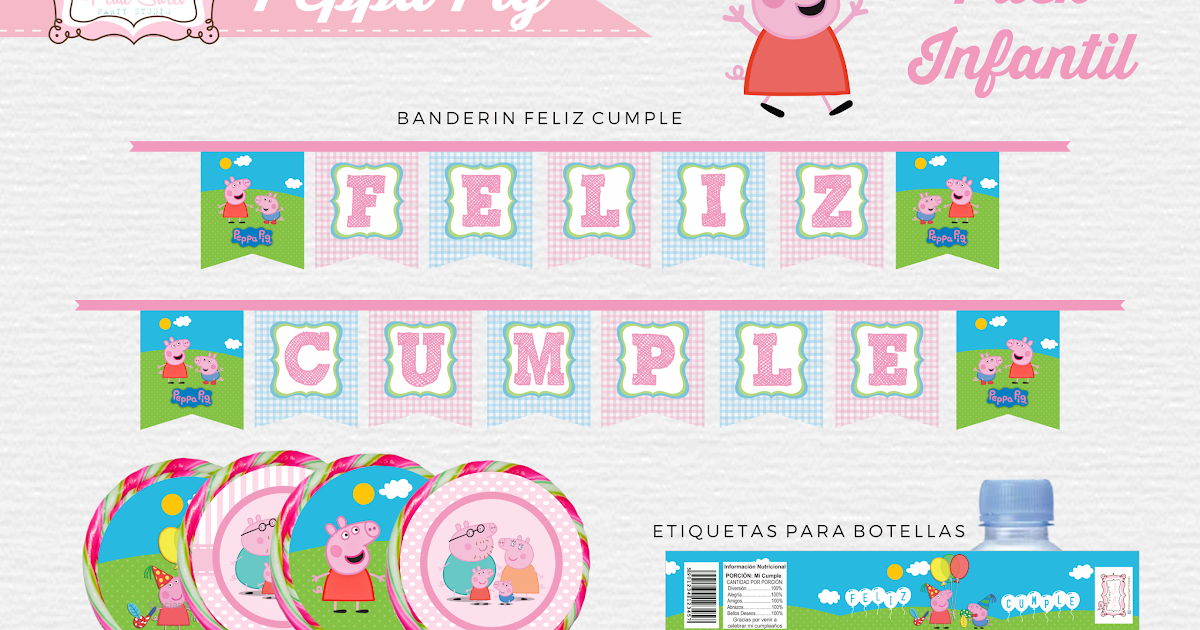 PEPPA PIG IMPRIMIBLE GRATIS | Una Mami Creativa