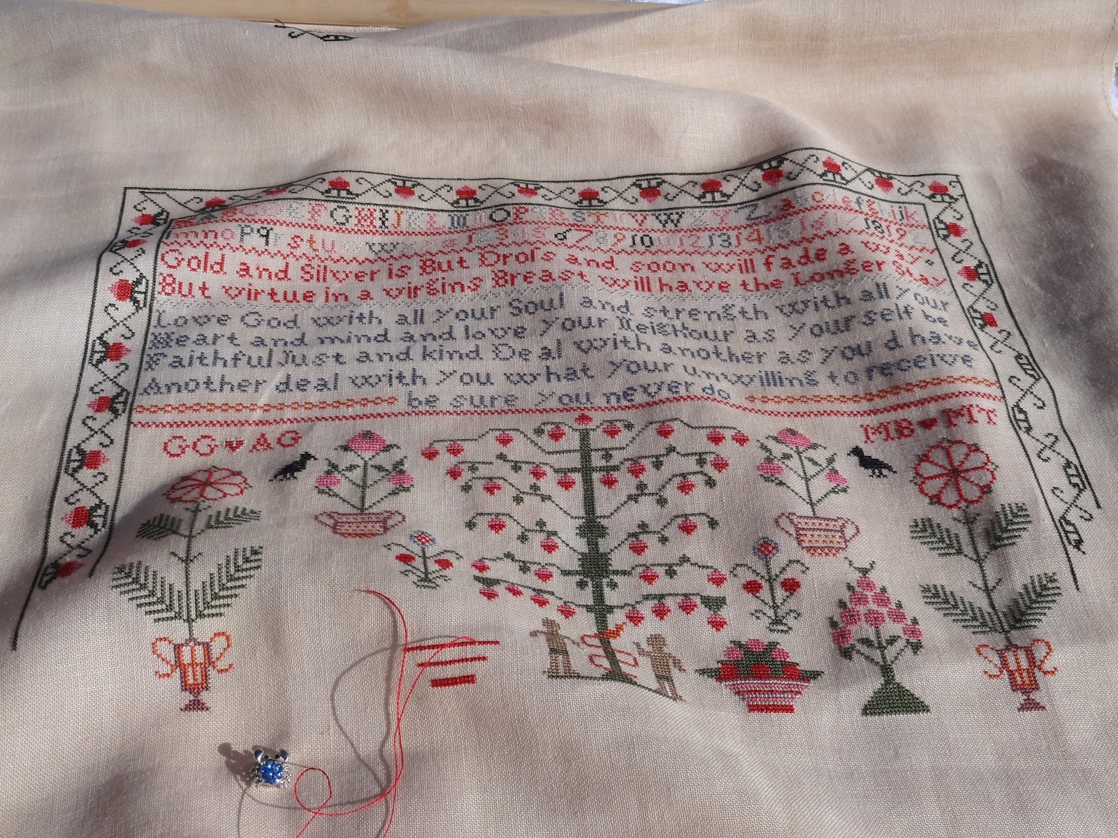 Chocolates for Breakfast; Stitching for Lunch: Ann Sandles 1846 Sampler