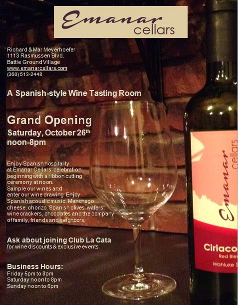 Battle Ground Village: Emanar Cellars Grand Opening this Saturday ...