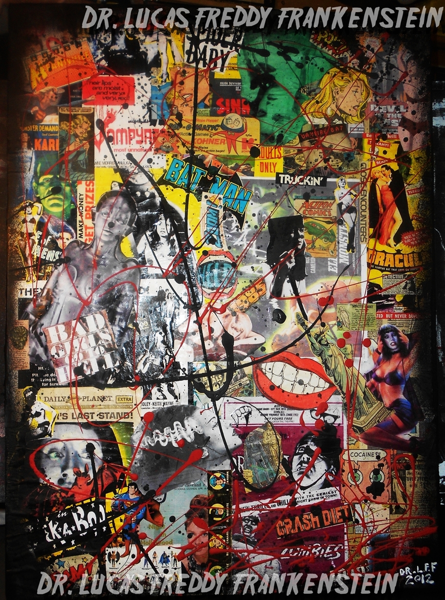Retro Horror Pop / Dr. Lucas Freddy Frankenstein: A Collage of Horror ...