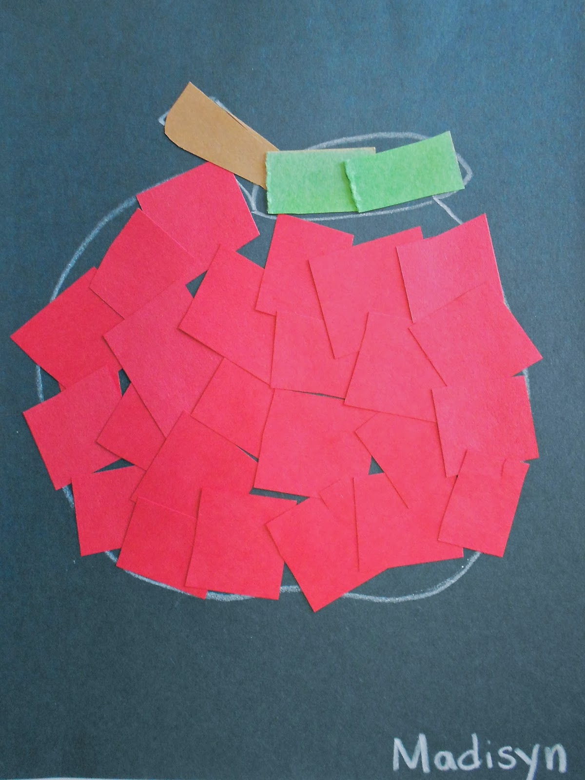 Learn, Explore, Create: Kindergarten Paper Apple Mosaics