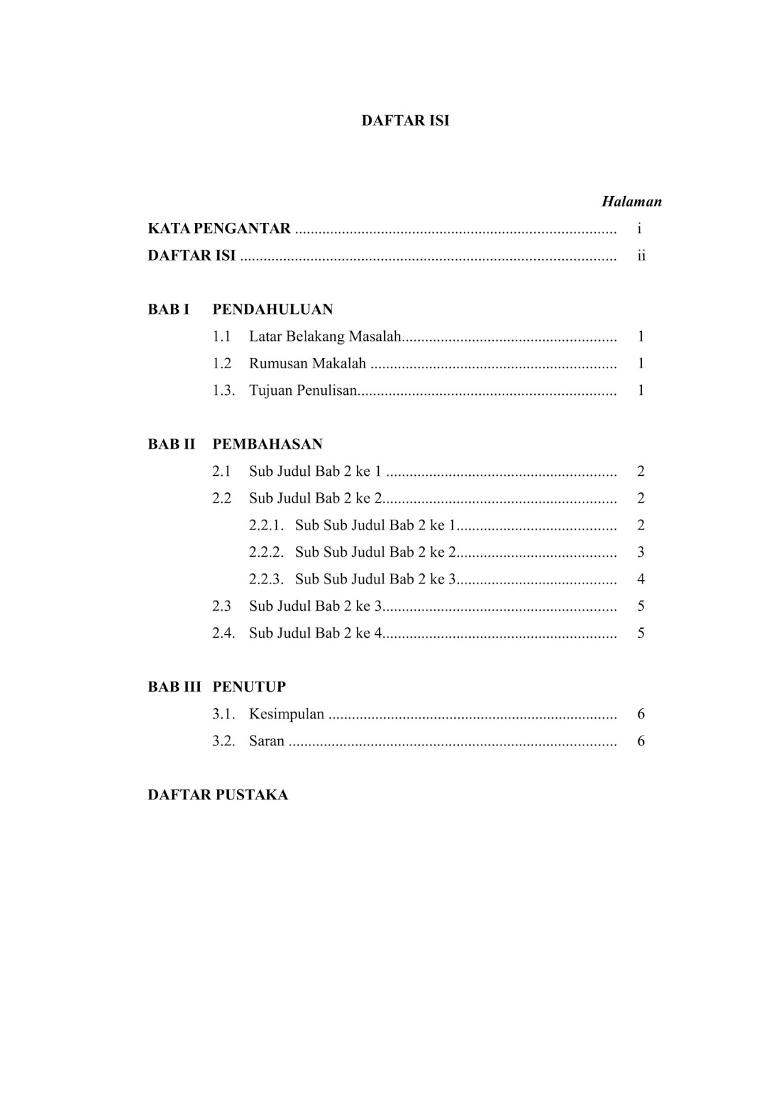 [DOC] Contoh Daftar Isi - TickNet