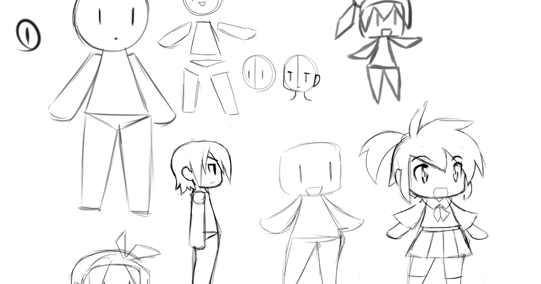 Kyrieru: Basic character/sprite shapes.