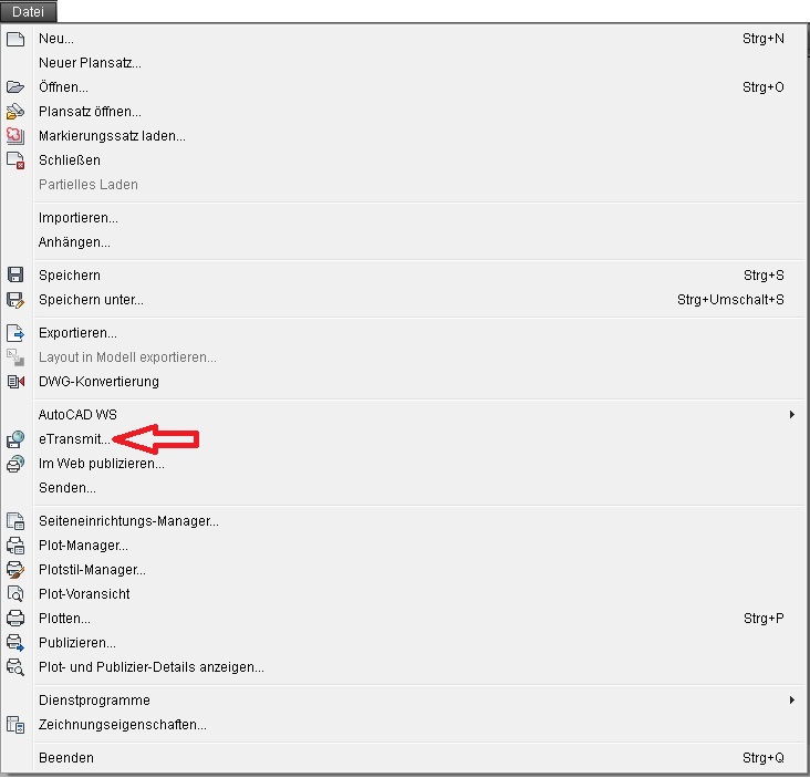 K.´s AutoCAD Blog: Dateiversandt mit eTransmit