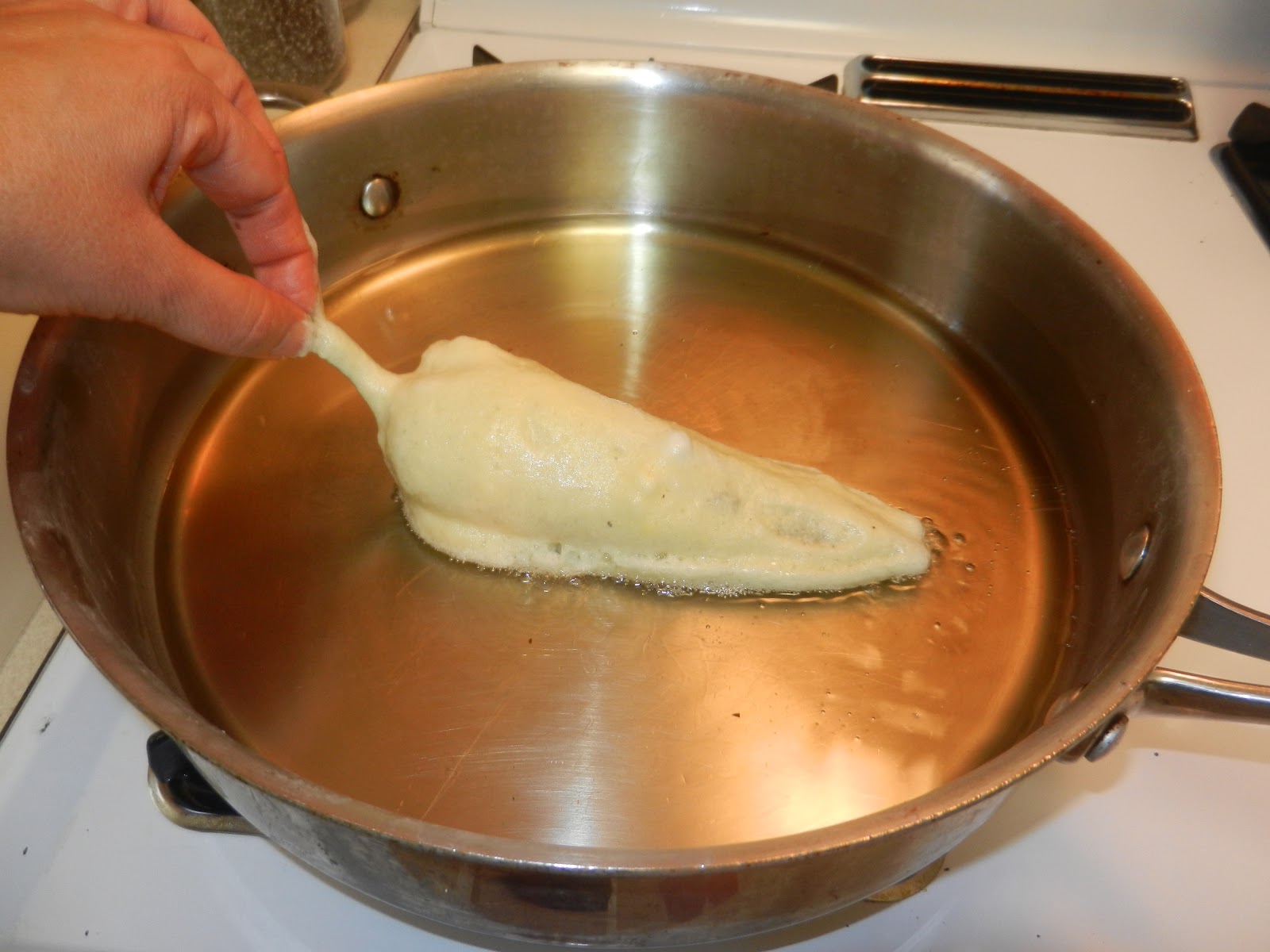 Fun Cooking with Mary : Chile Rellenos with a Spicy Mediterranean Sauce.