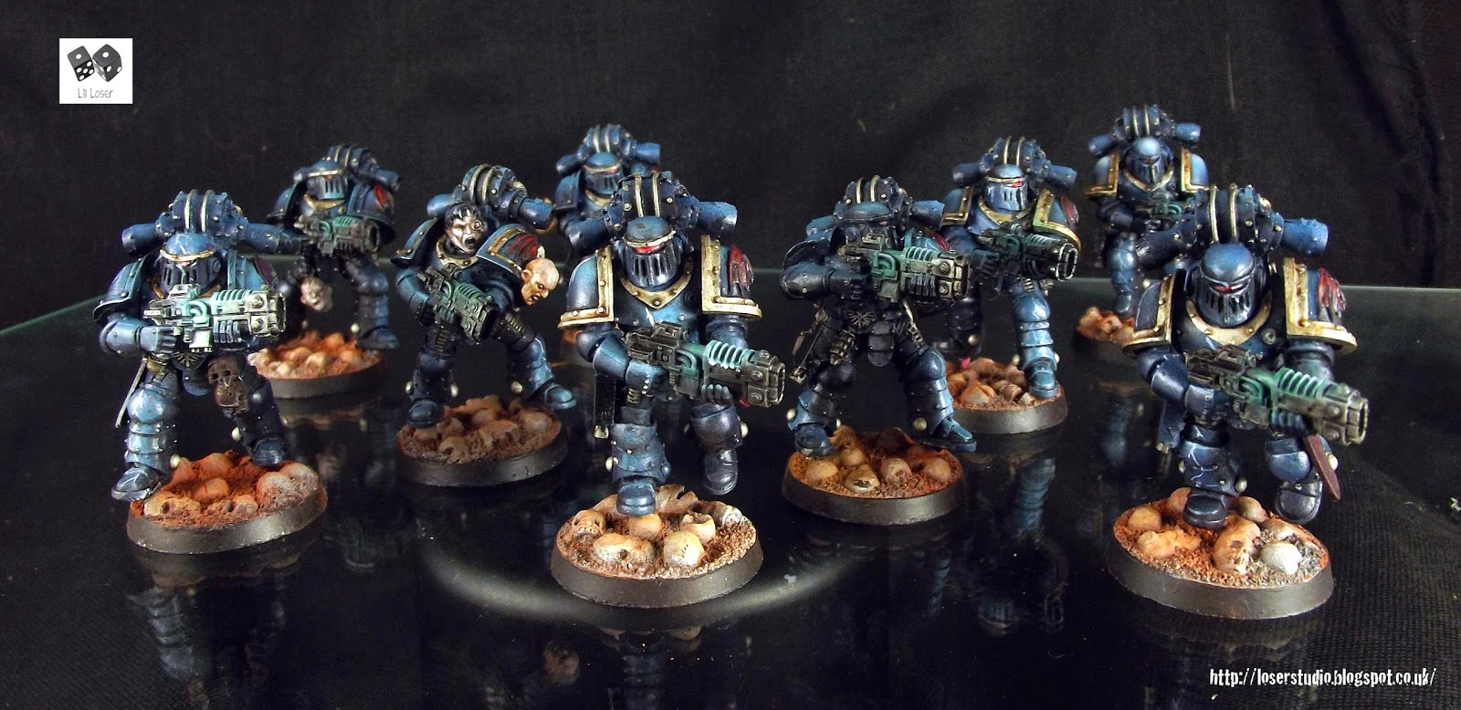 Night Lords breacher squad ~ LilLegend Commission Painting Studio
