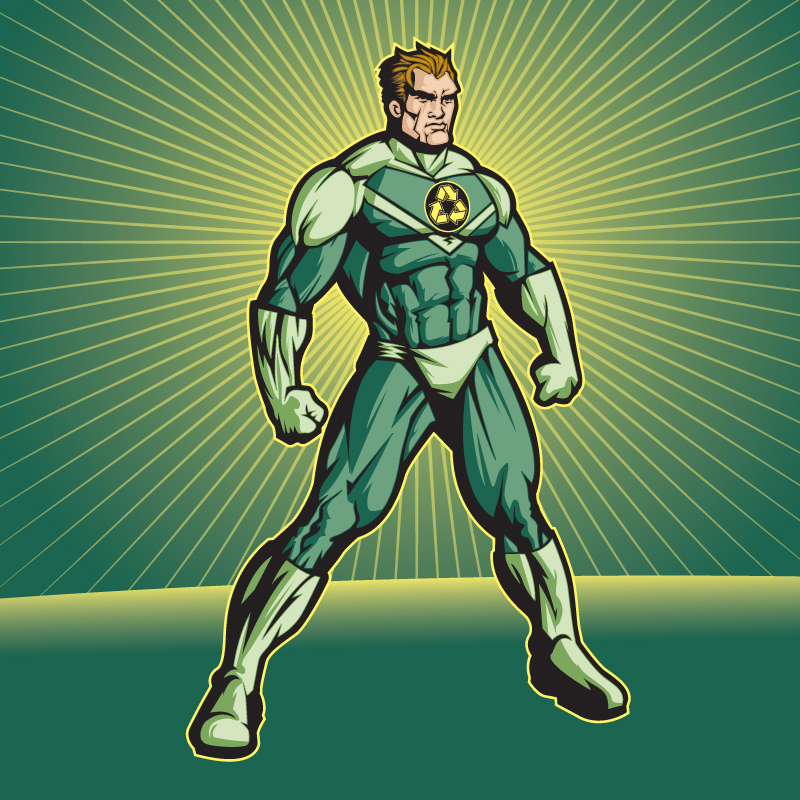 Vectree: Eco Friendly Superhero Concept