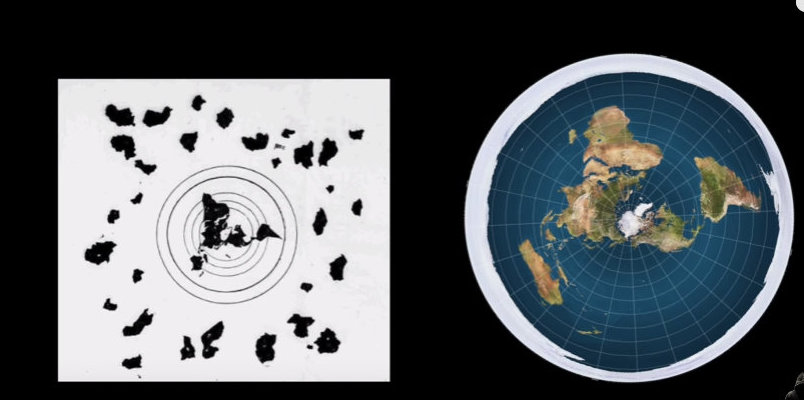 Flat Earth Maps Extra Continents