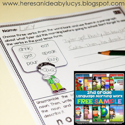 Classroom Freebies Too: Free No-Prep Morning Work for Second Grade ...