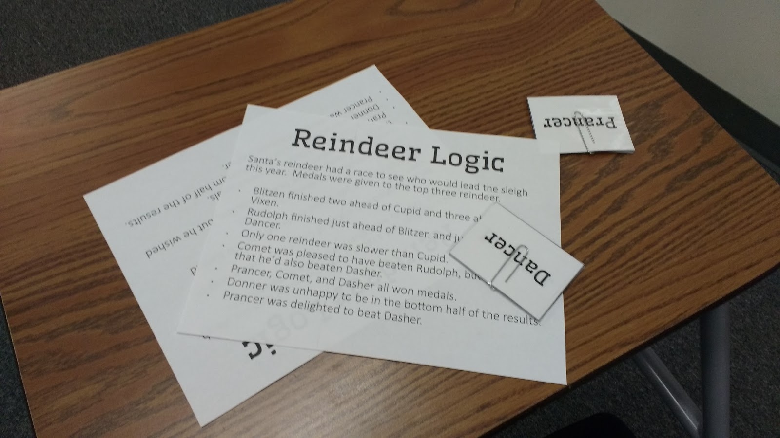 Reindeer Logic Puzzle From Learningmaths How To Get Money From Internet