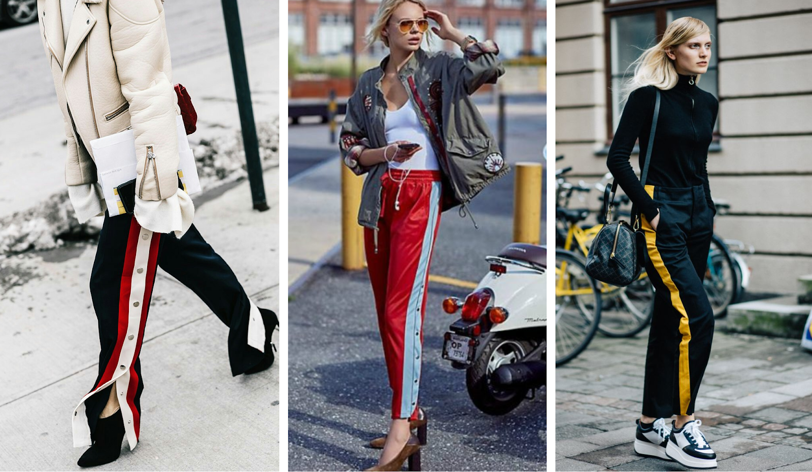 Rendas e Paetês: Tendência: Track pants