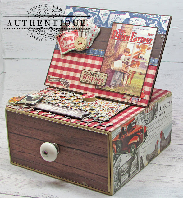 Scraps of Life: Country Style Easel Storage Box