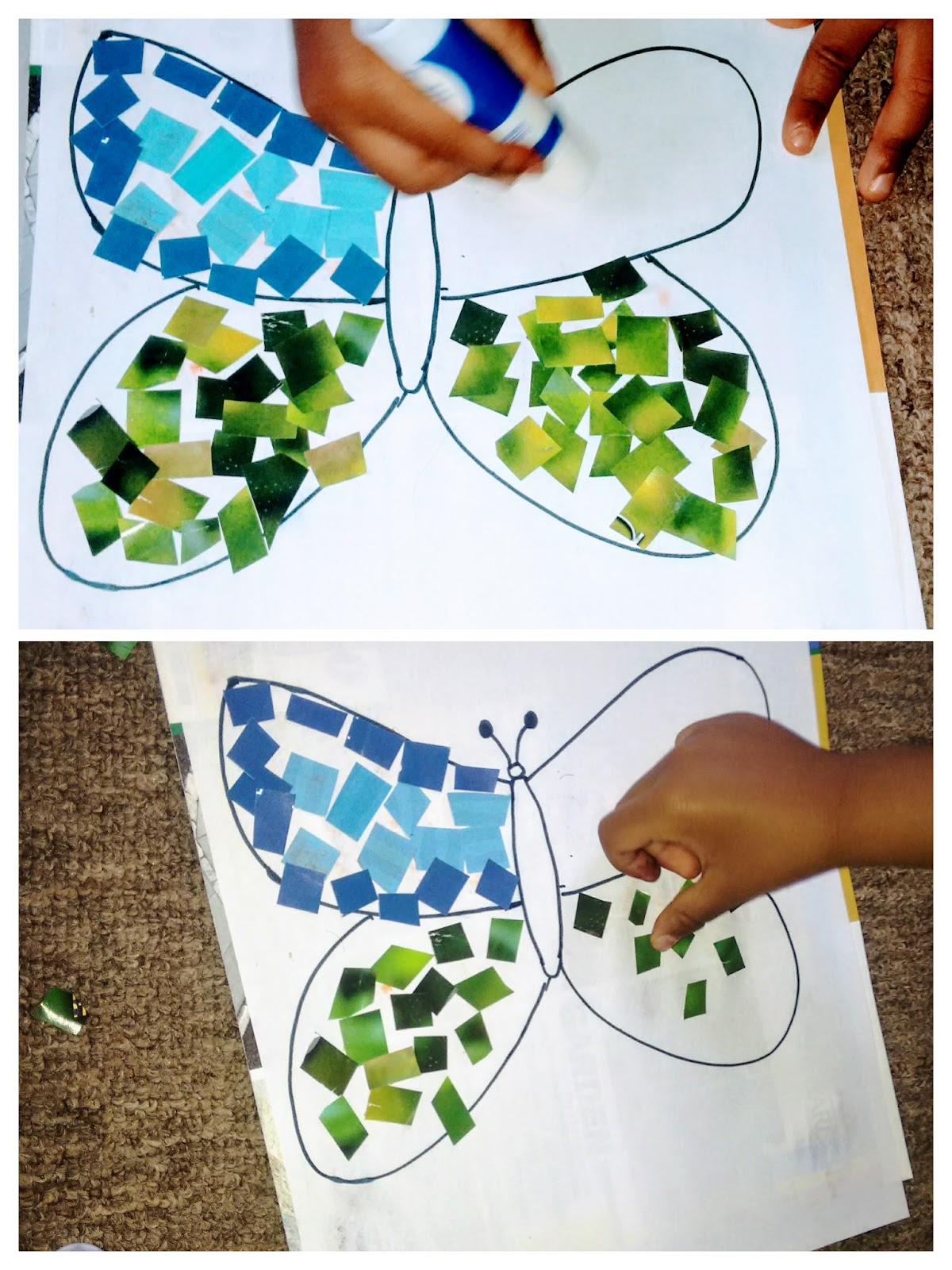 Sindhu's cocoon: Butterfly Collage