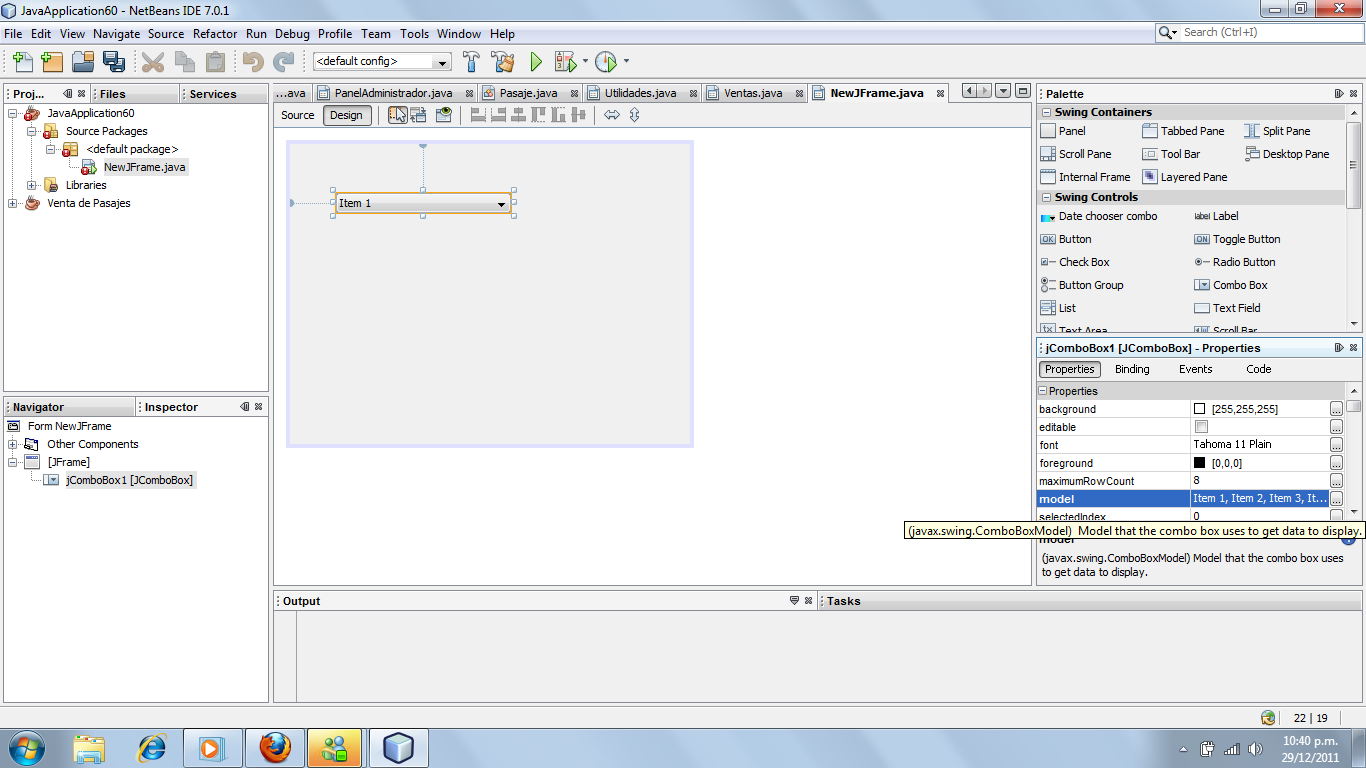 The Code Line: Lenguaje Java - JList y JComboBox