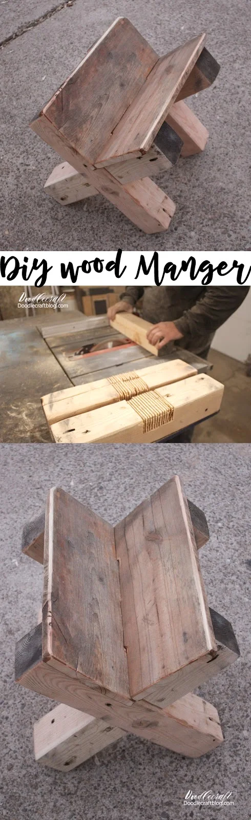 DIY: Build a Wood Manger for a Nativity Prop or Decoration