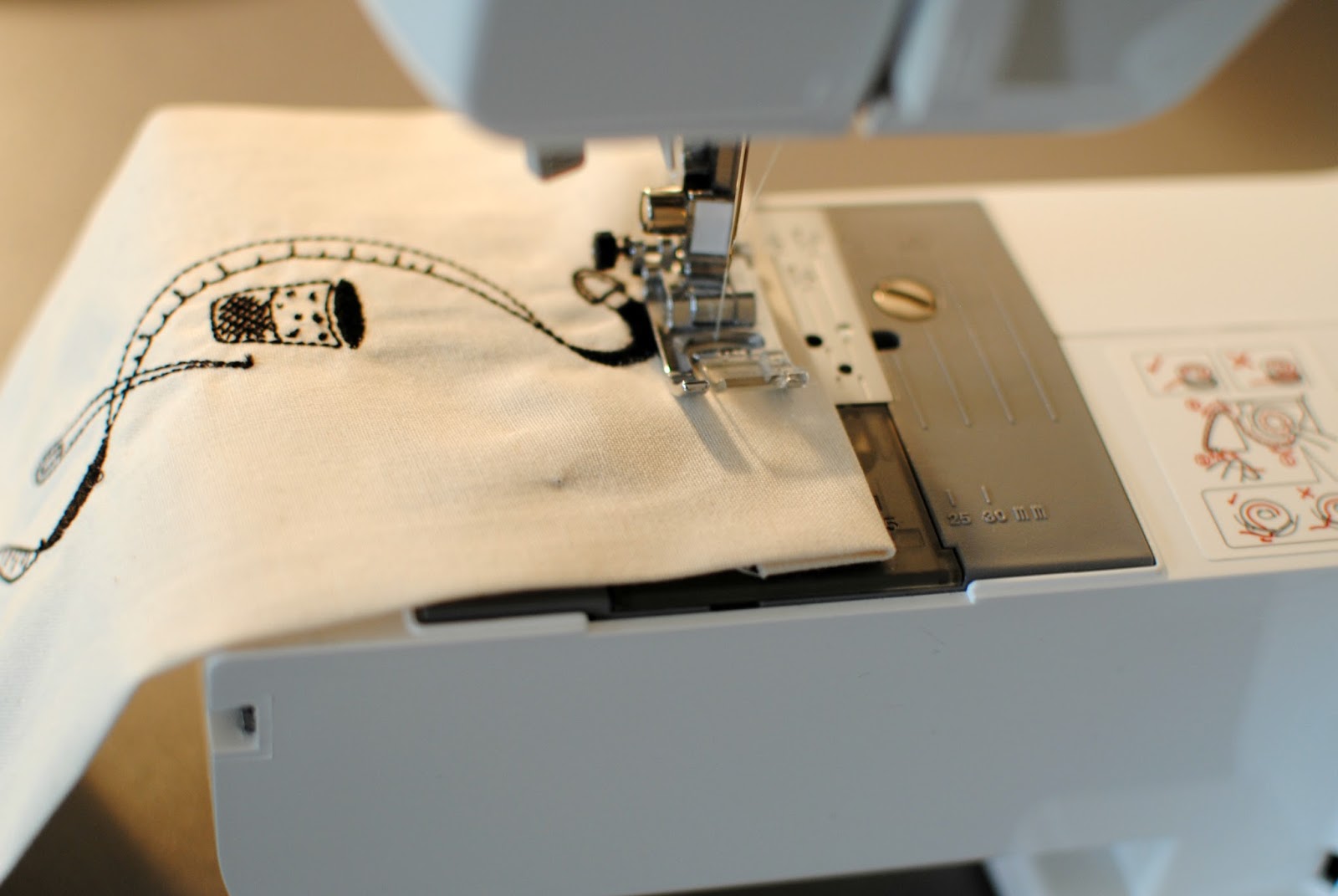 Trash To Couture: DIY Embroidered Sewing Machine Cover