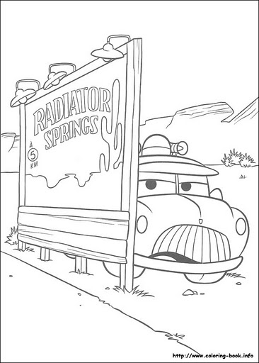 Desenhos para colorir: Filme Carros para colorir [1]