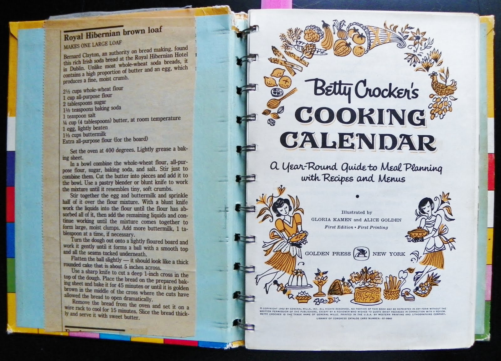Cookbook Love: Betty Crocker's Cooking Calendar
