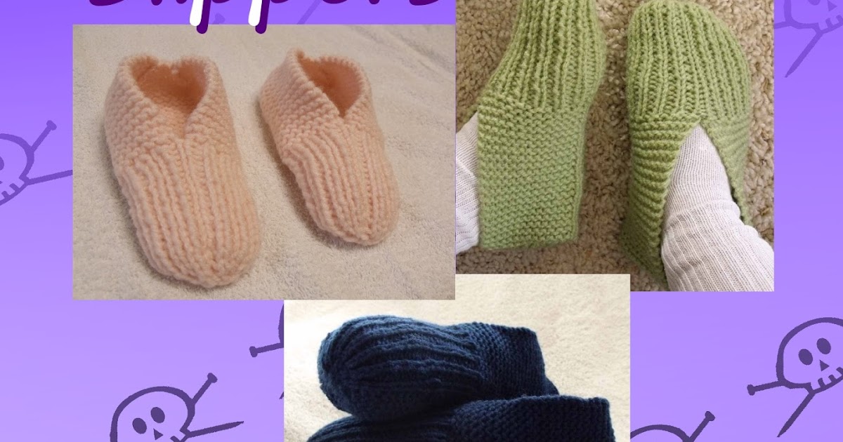KweenBee and Me: Knit Slippers for Adults and Children - FREE Patterns!